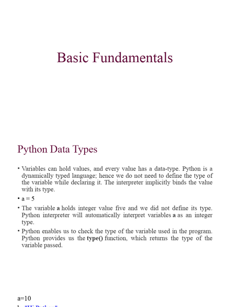 4.basic Fundamentals | PDF