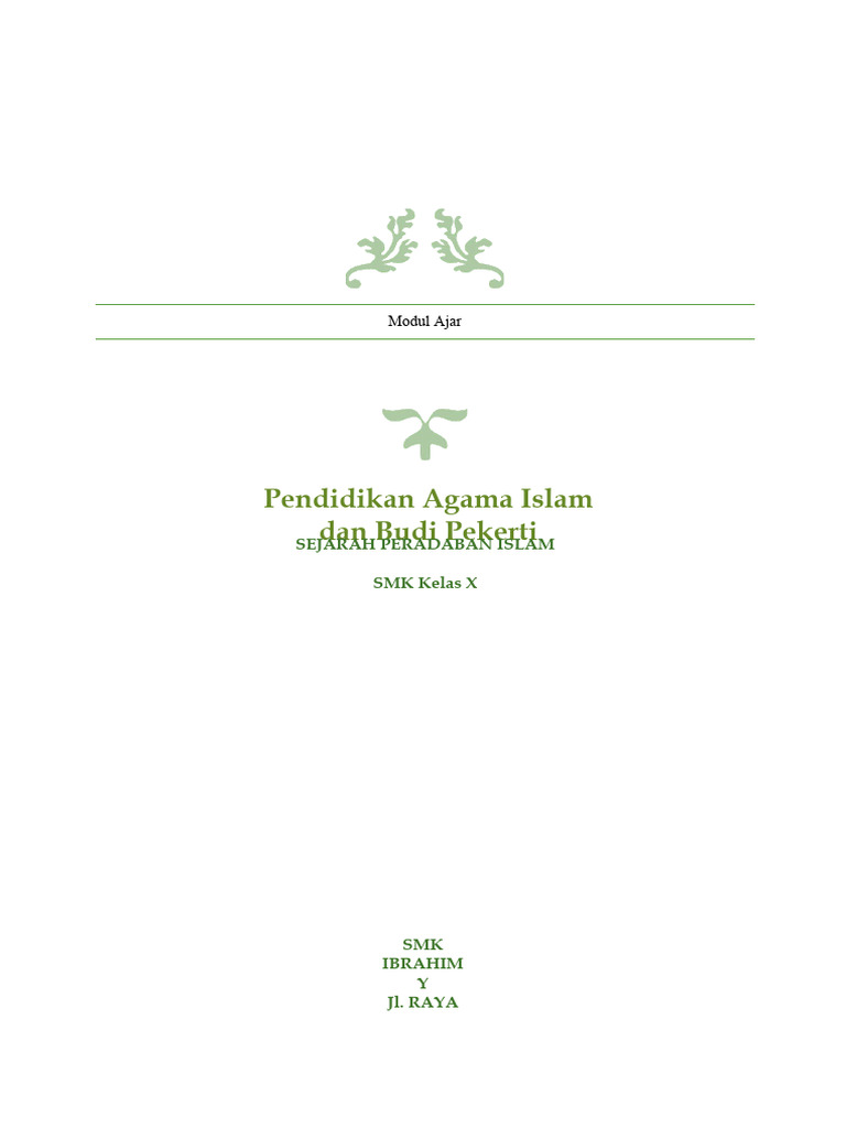 Modul PAI dan Budi Pekerti_6 SPI | PDF