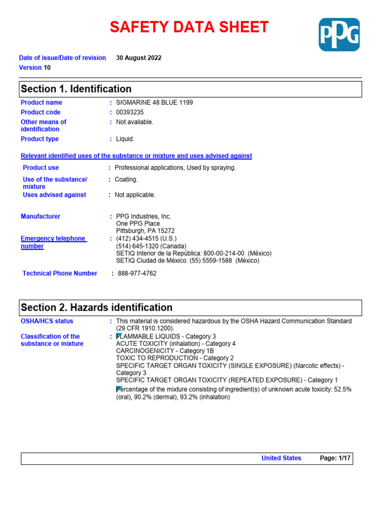 PDF Main | PDF | Toxicity | Occupational Safety And Health