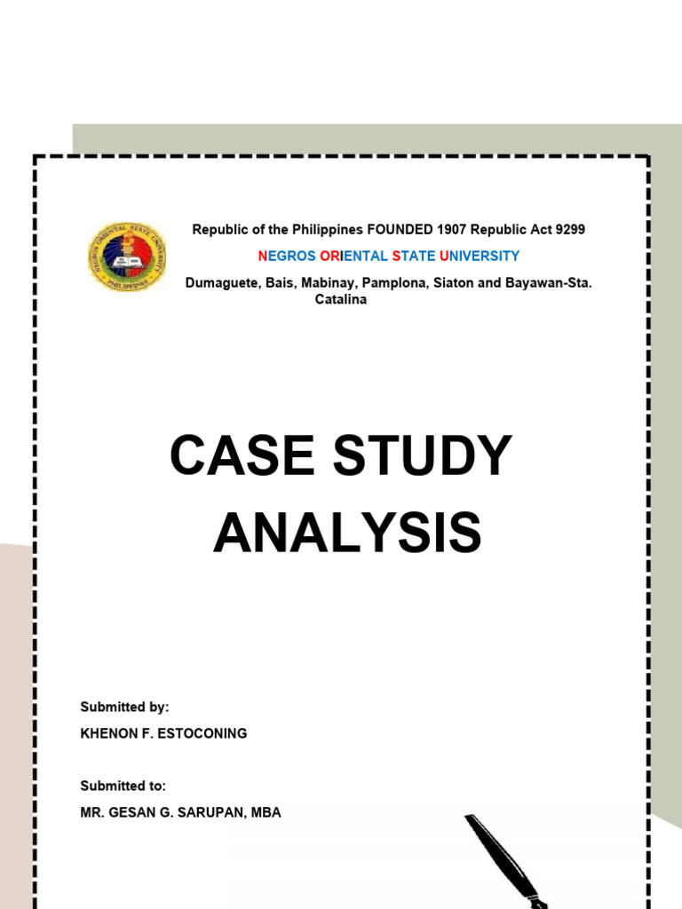 Case Study Analysis | PDF