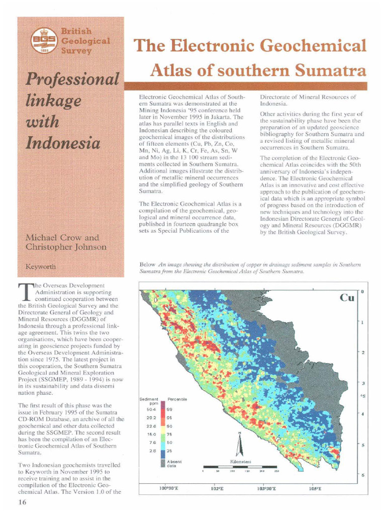Professional Linkage Indonesia: The Electronic Geochemical Atlas of ...
