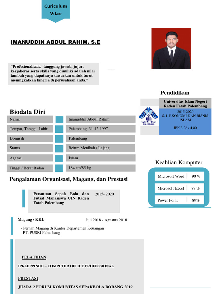 Contoh CV 2023 | PDF