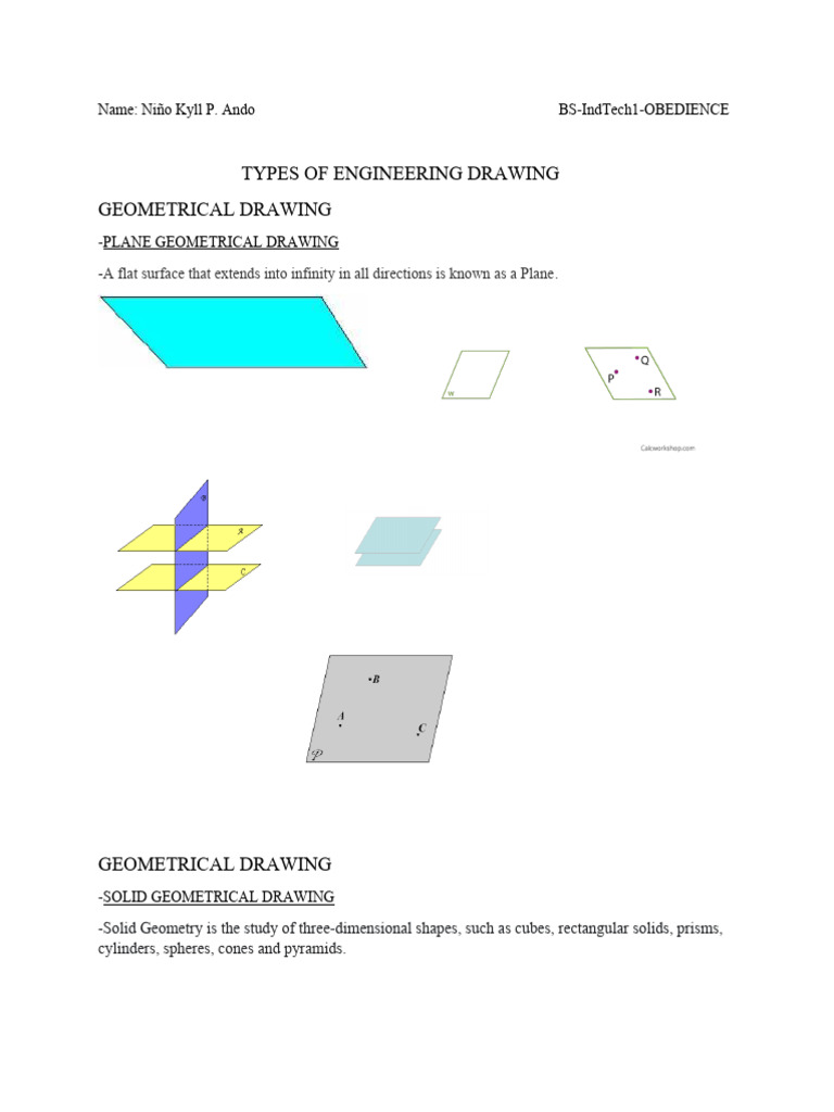 Types of Engineering Drawing | PDF