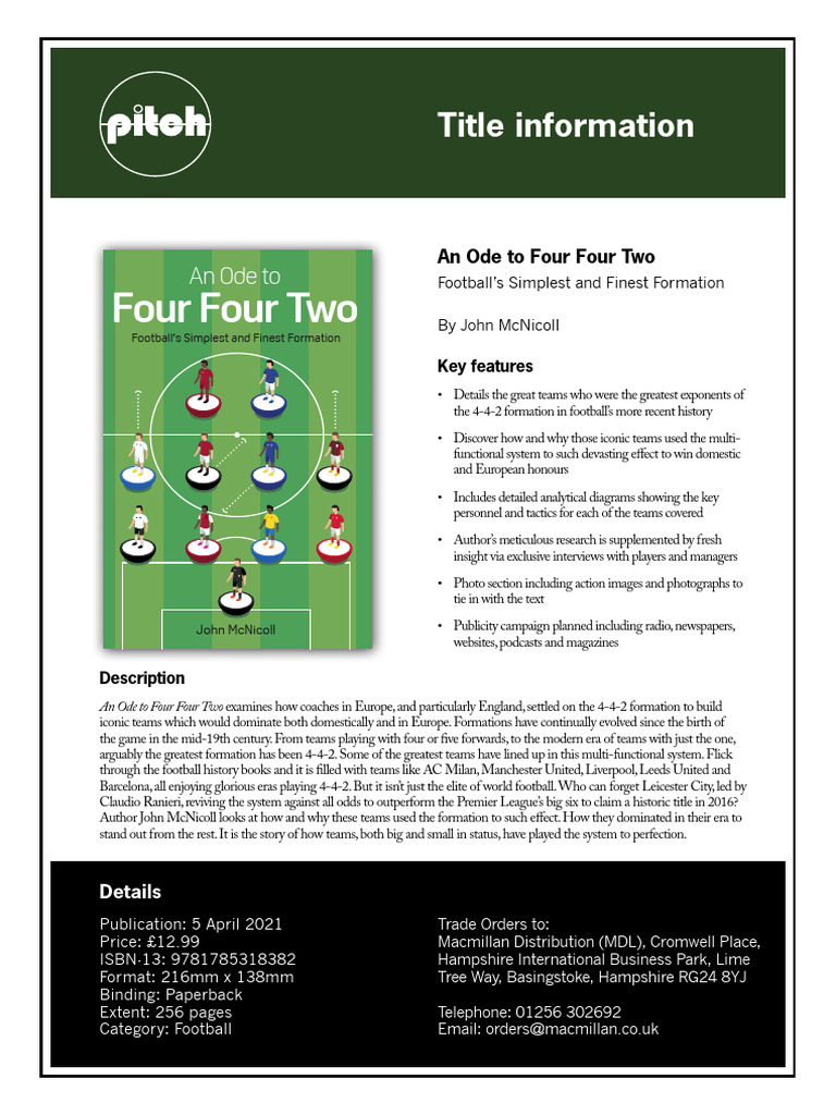 An Ode To Four Four Two Info Sheet - 1 | PDF | Association Football