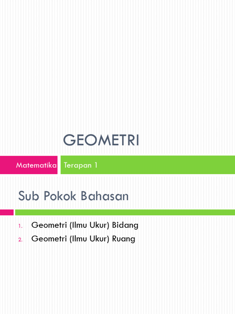 Geometri (Ilmu Ukur) - 2 | PDF