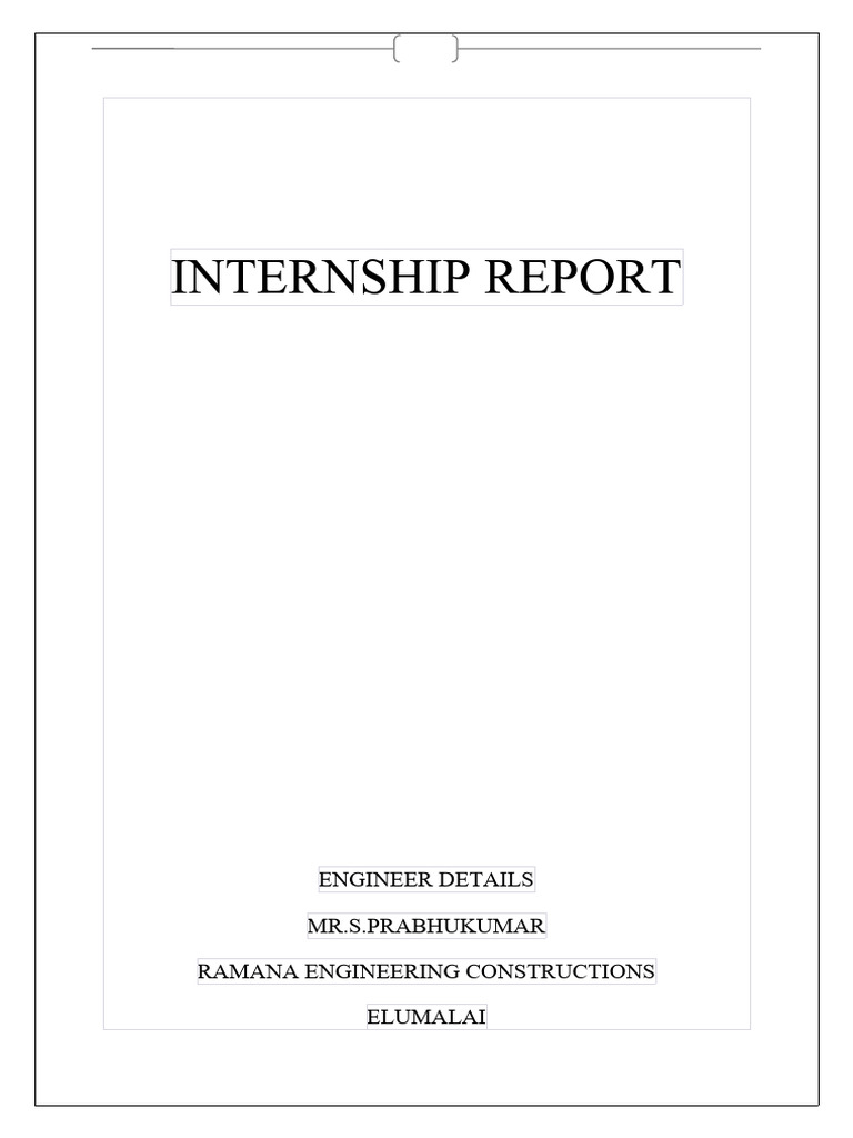 Final Internship Report | PDF