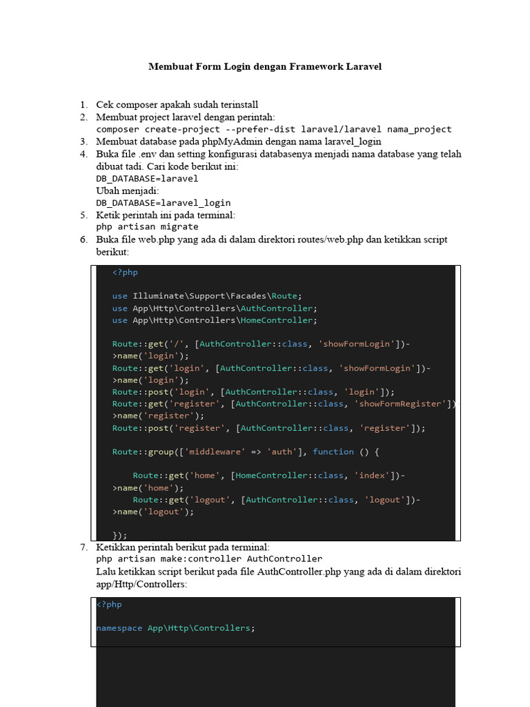 Belajar Login | Download Free PDF | Password | Login