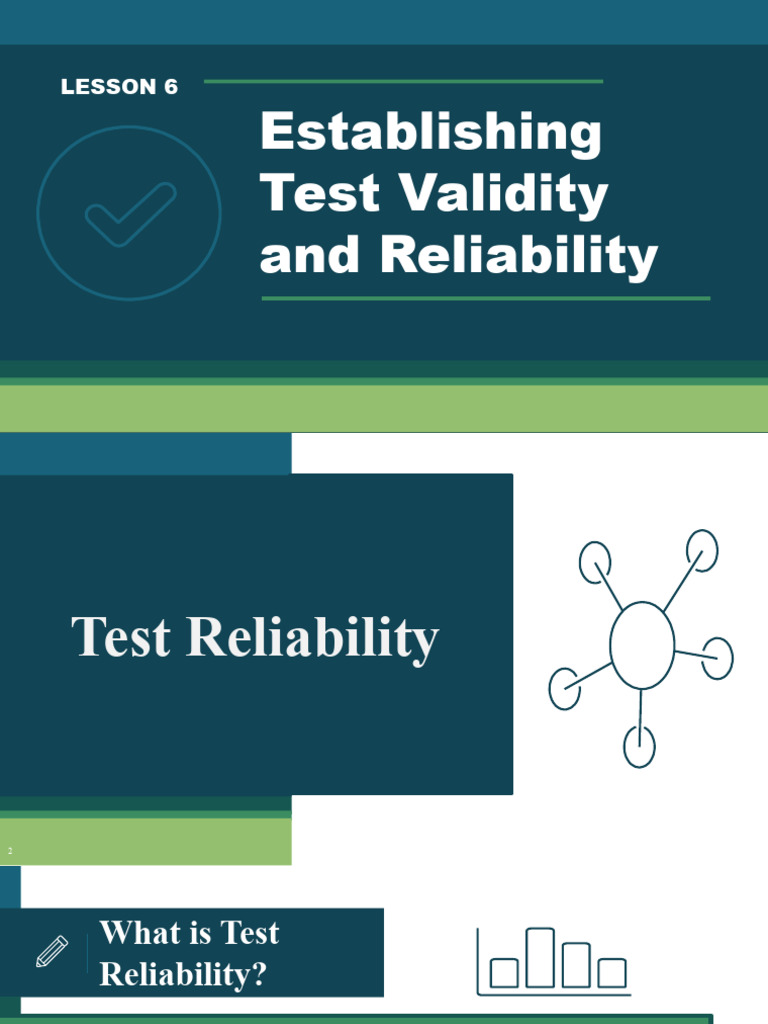 Establishing Test Reliability. Presentation | PDF