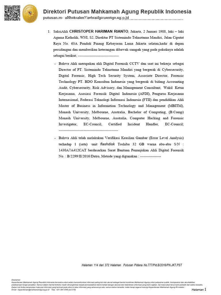 Putusan Jess 101-150 | PDF