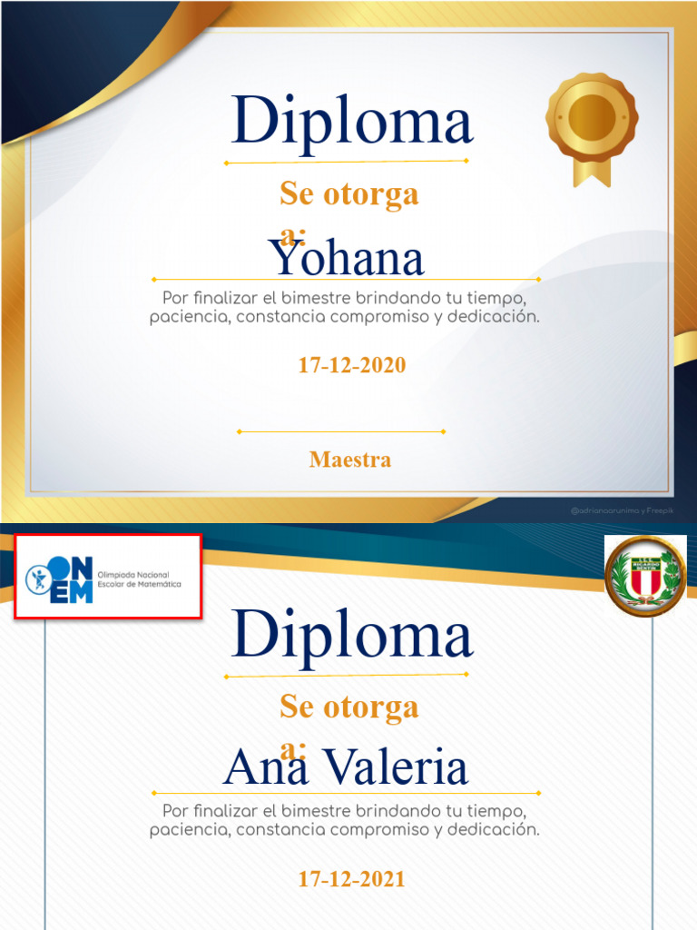 Diplomas para Editar | PDF