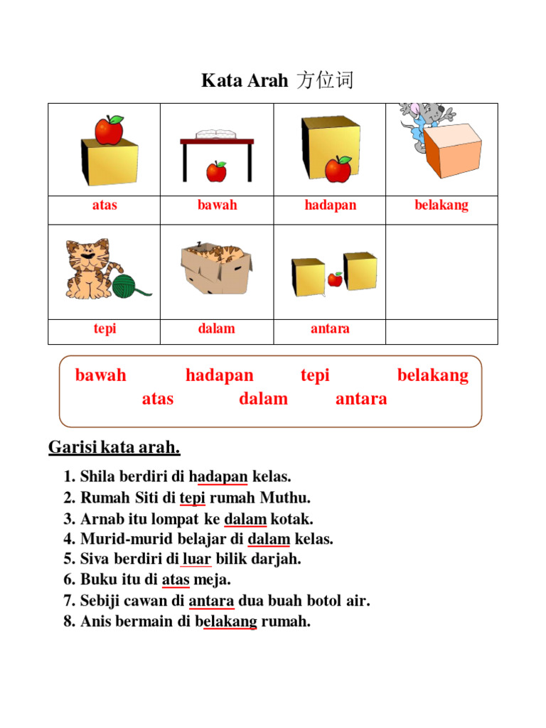 Kata Arah Jawapan | PDF