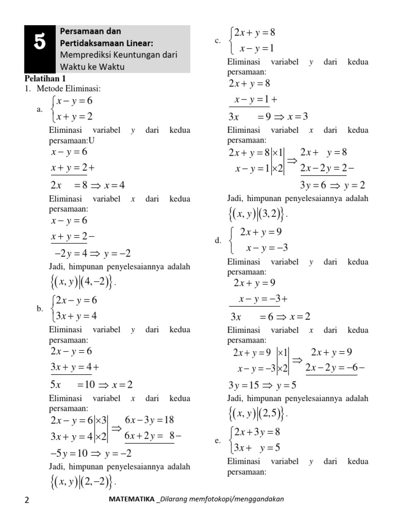 KC Matematika XB Ikm 2023 | PDF