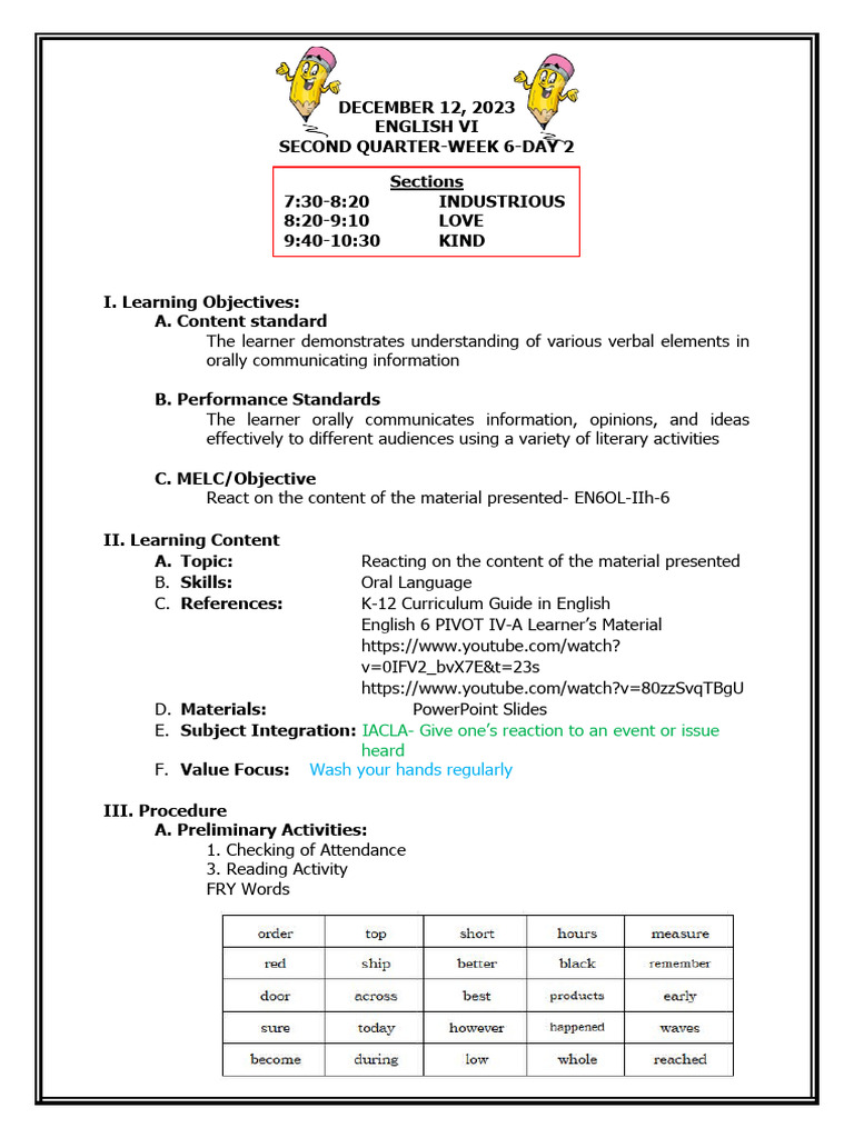English Q2-W6-Day-2-Text Presented | Download Free PDF | English ...