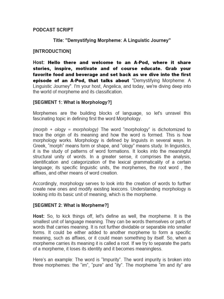 Podcast Script | PDF