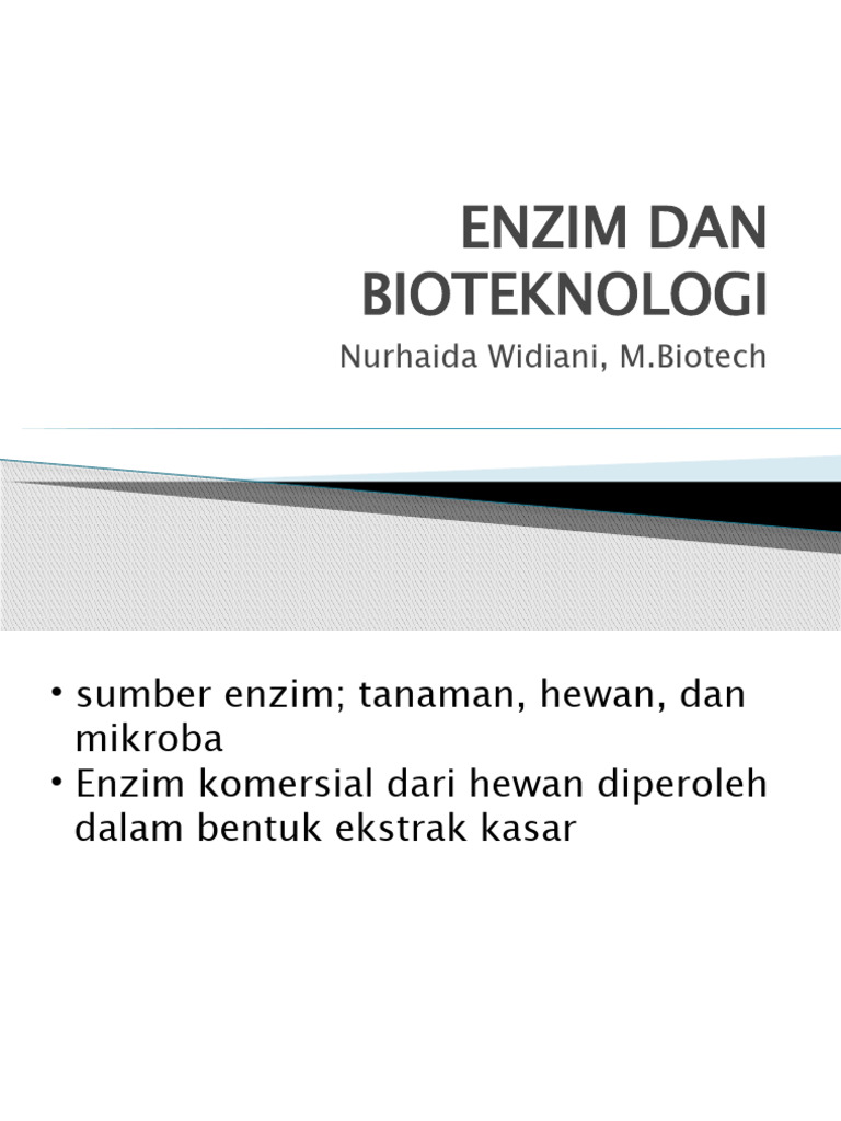 Enzim Dan Bioteknologi | PDF