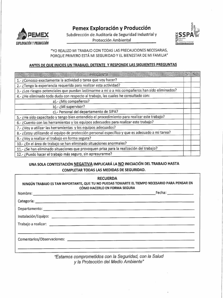 12 Preguntas de Seguridad | PDF