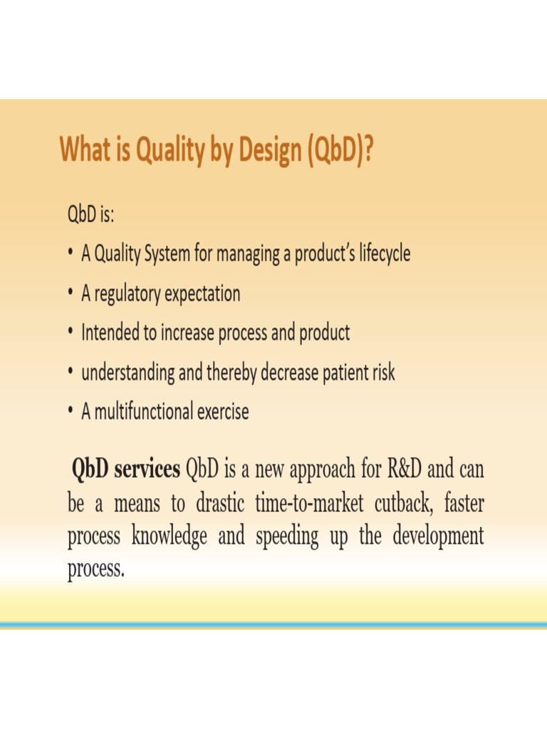 What Is Quality by Design | PDF | Variance | Business Process