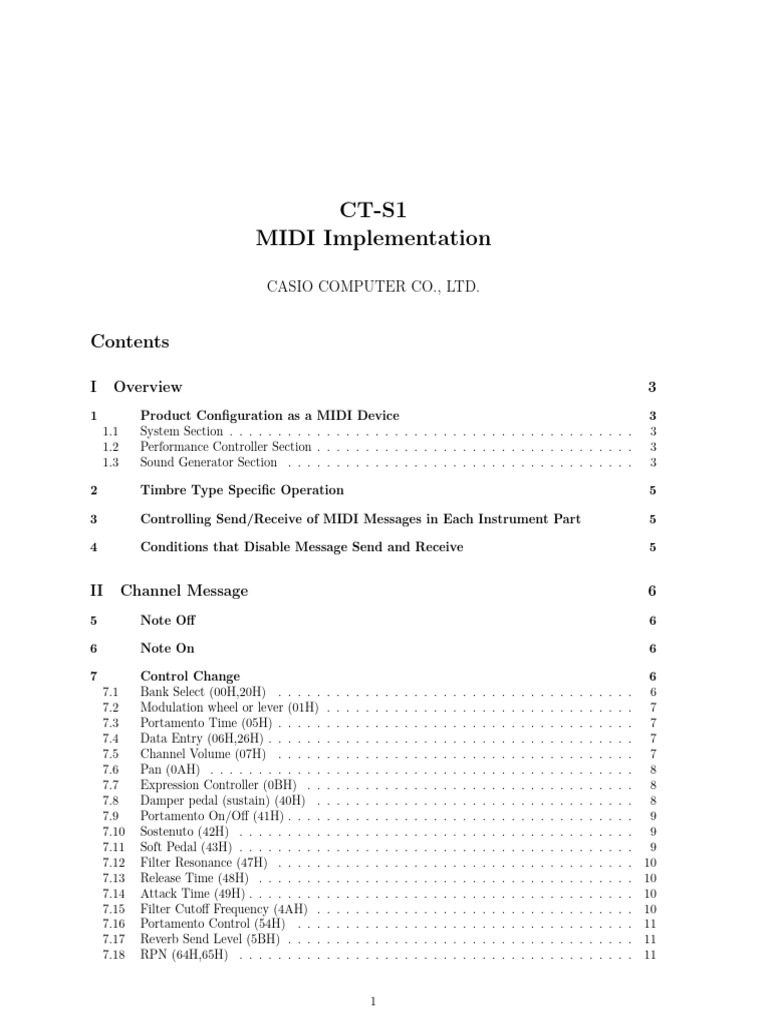 CTS1 Midi en | PDF