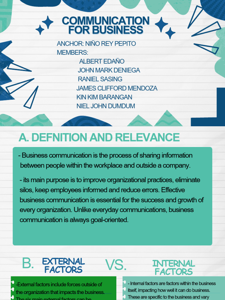 Business Communication & SWOT Guide | PDF | Swot Analysis | Strategic ...