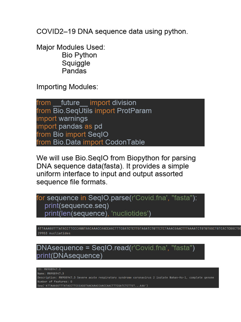 BIO Code Report | PDF | Genetic Code | Proteins