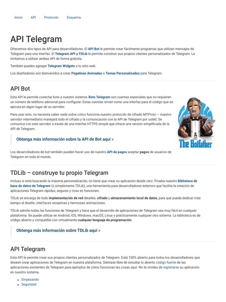 Telegram APIs | PDF