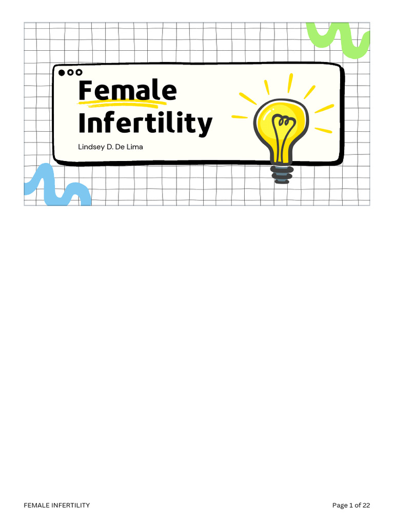 Understanding Female Infertility Causes | PDF