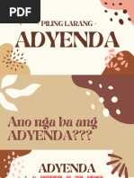 Halimbawa NG Adyenda | PDF