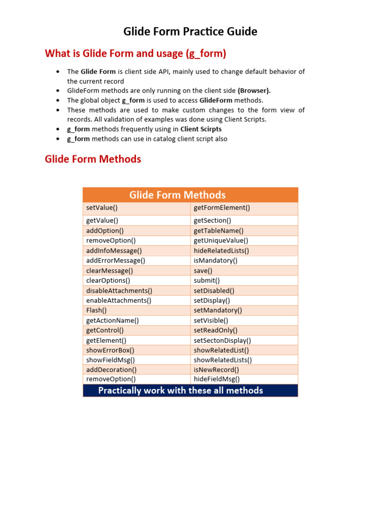 2. Glide Form | PDF | Icon (Computing) | Scripting Language