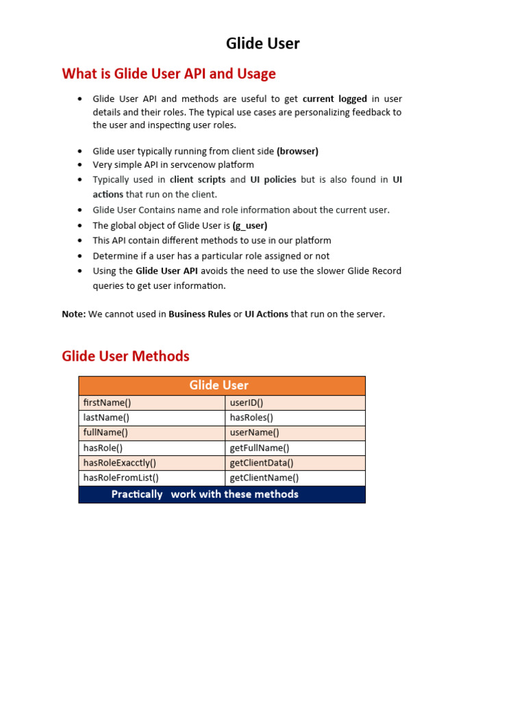 Glide User | PDF