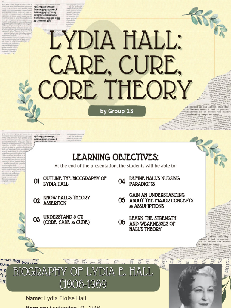 Lydia Hall Care Cure Core Theory 2 | PDF
