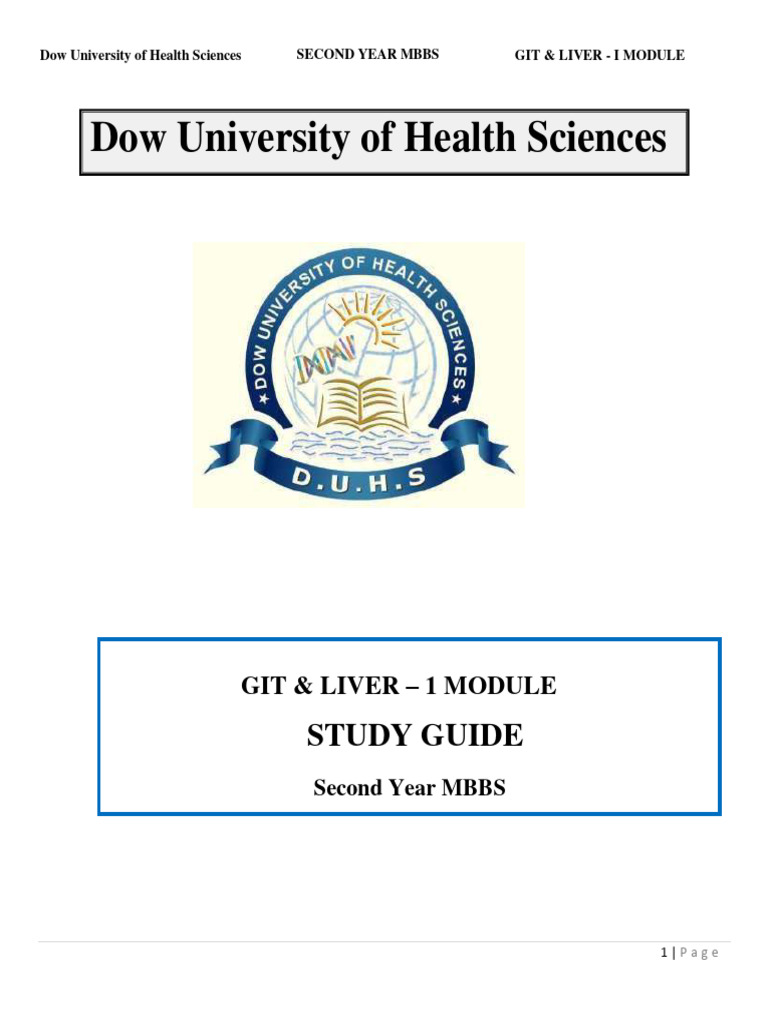 GIT & Liver Module Study Guide | PDF
