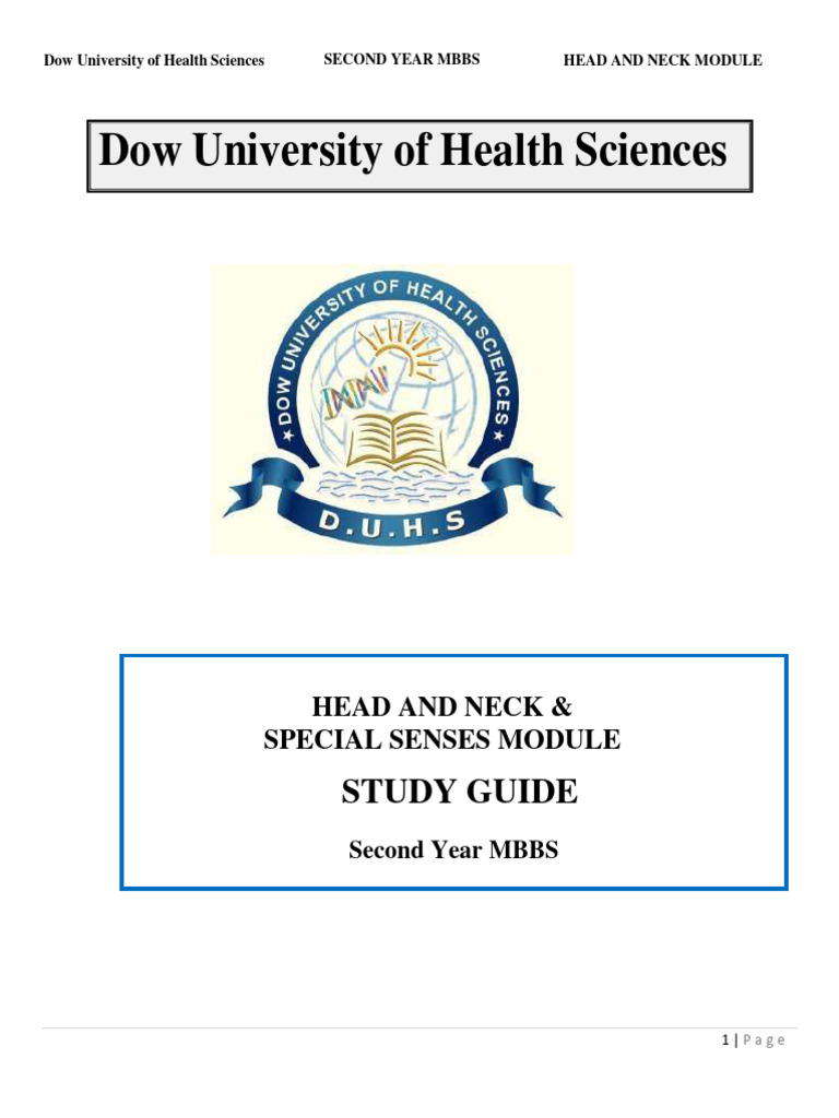 Head and Neck Special Senses Module Study Guide 2023 Final | PDF | Eye | Visual Perception