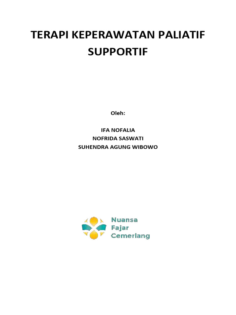Buku Referensi Terapi Keperawatan Paliatif Supportif | PDF