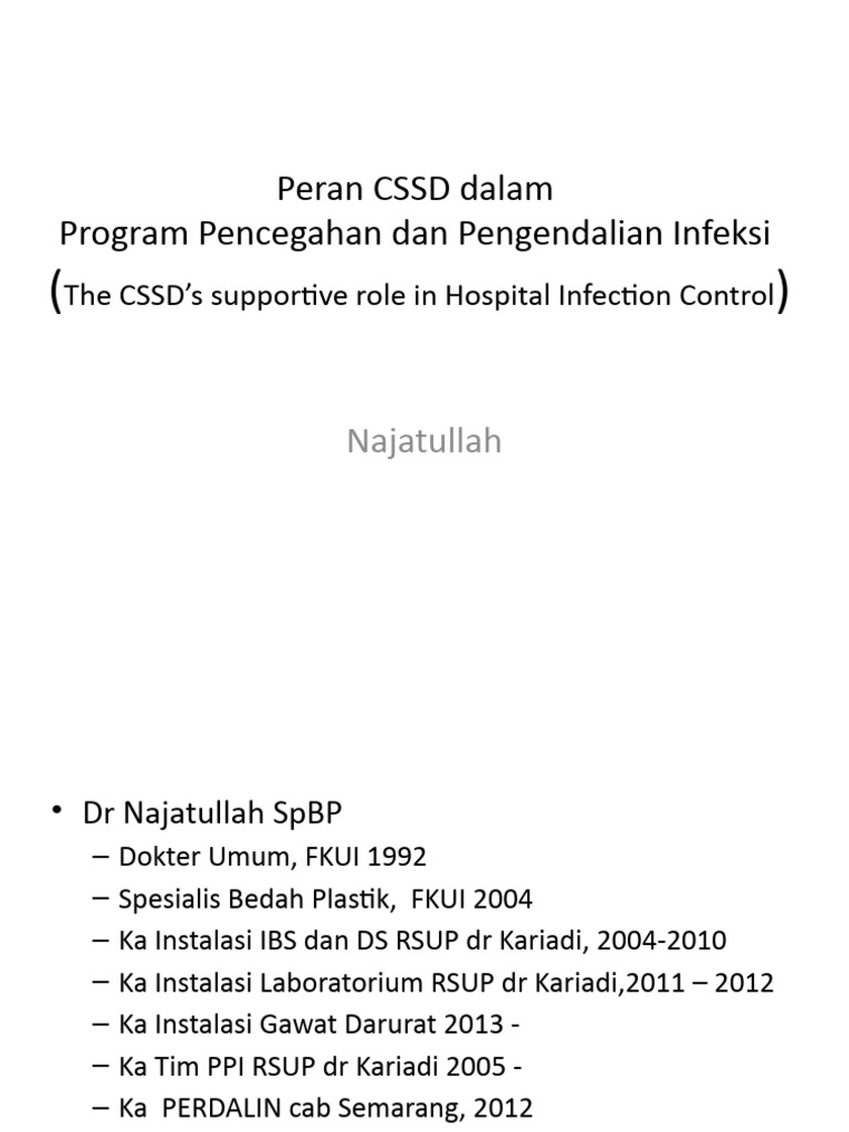 CSSD Dalam Ppi | PDF