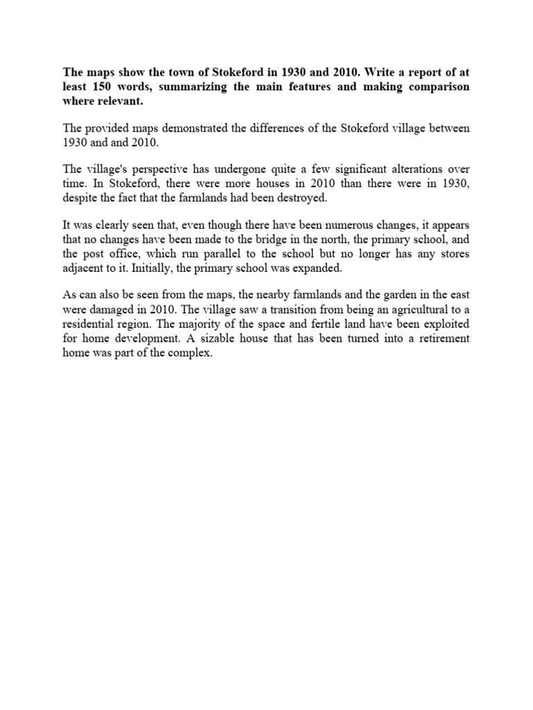 The Maps Show The Town of Stokeford in 1930 and 2010 | PDF