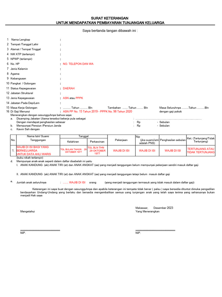 Format Kp4 - Terbaru 2024 | PDF