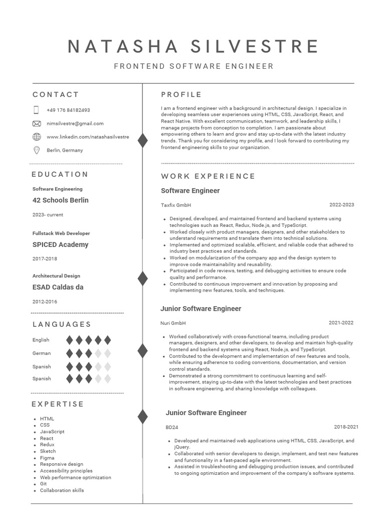 Natasha Silvestre CV 2023 | PDF