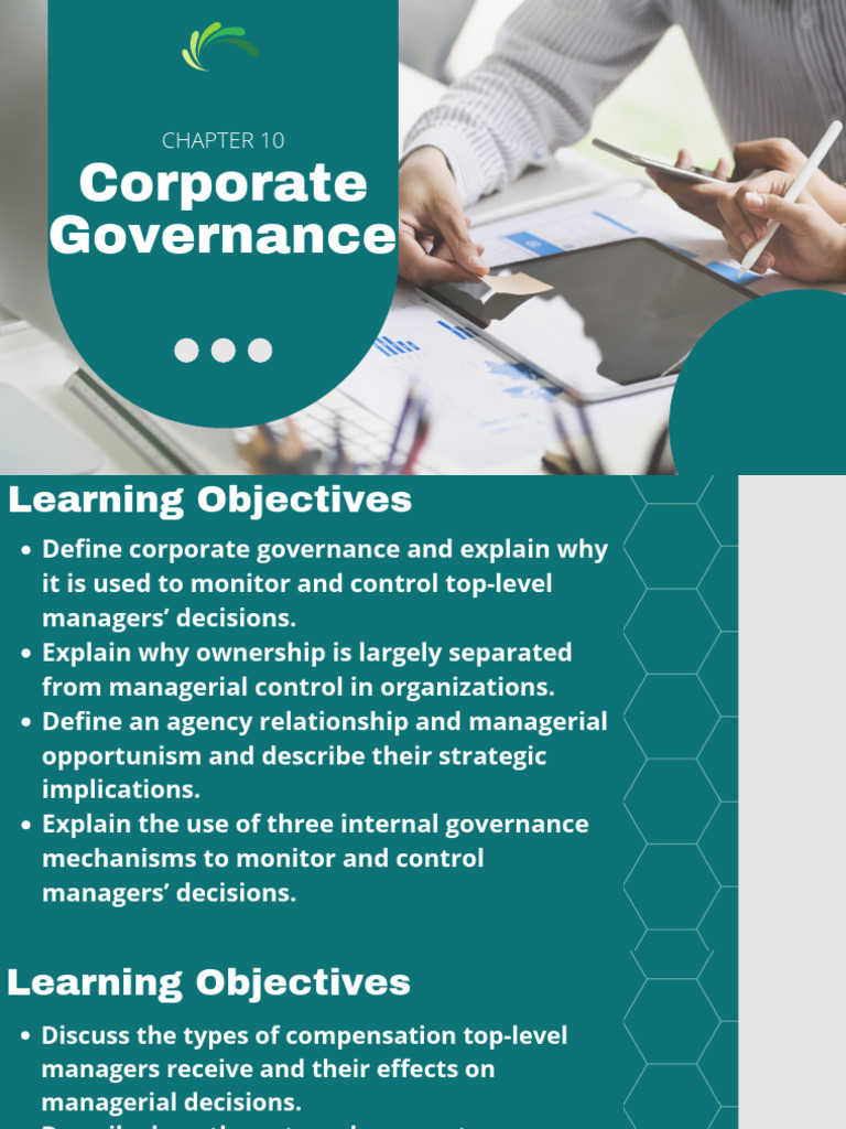 Chapter 10 Corporate Governance | PDF