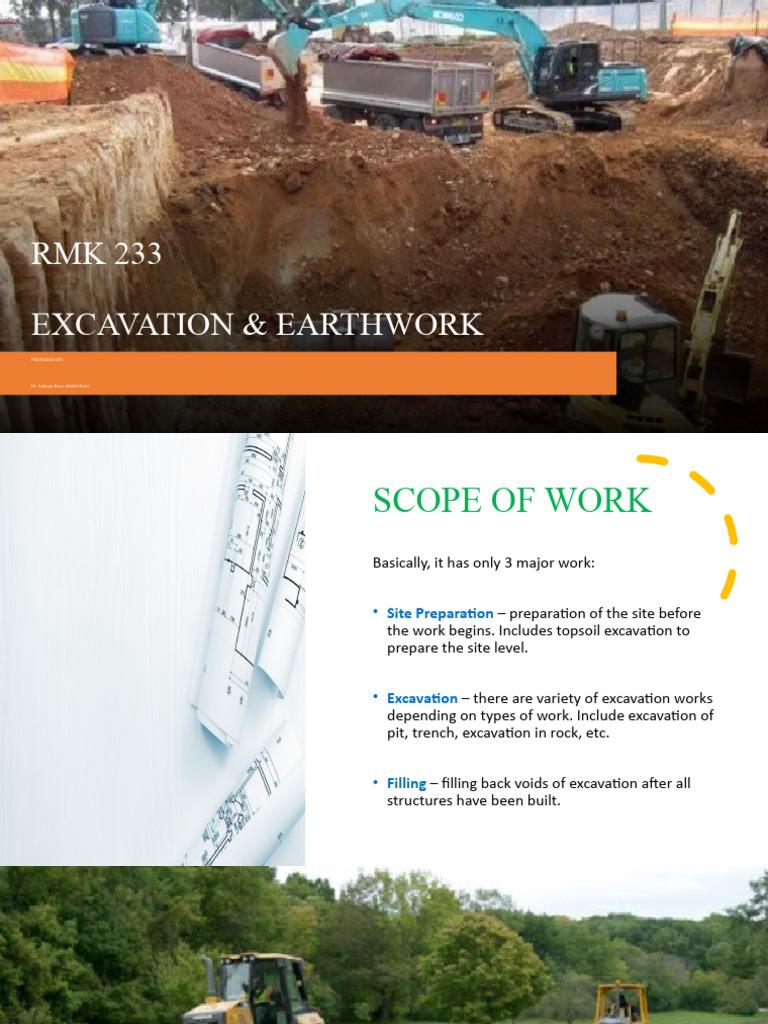 Excavation and Earthwork Measurement Guide | PDF | Deep Foundation | Civil Engineering