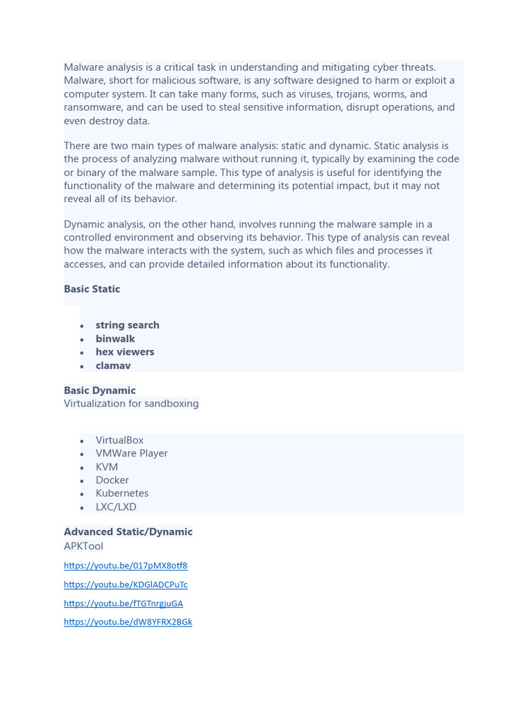 Malware Analysis | PDF