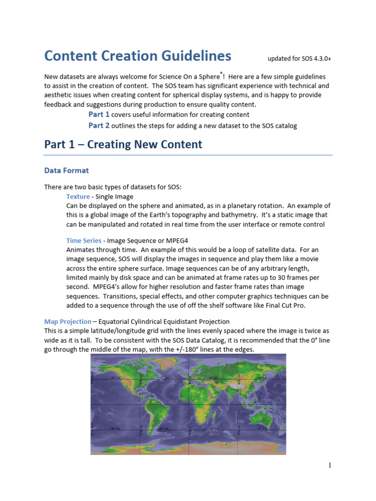 Sos Content Creation Guidelines | PDF