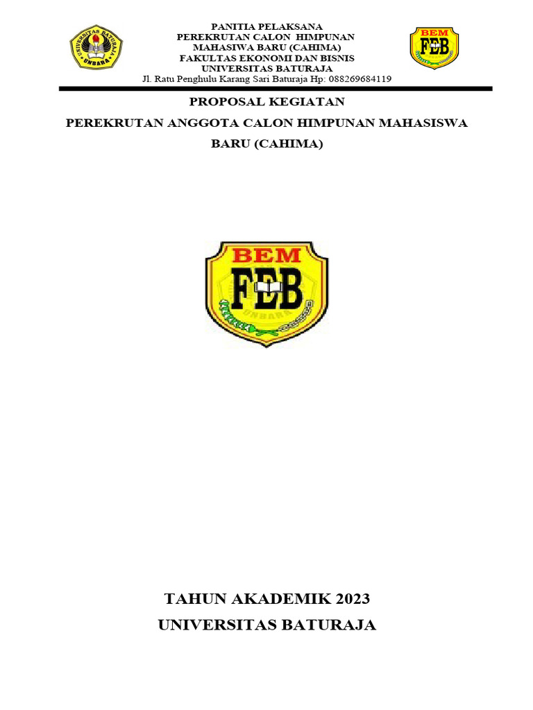 Proposal PKKMB Feb 2023 | PDF