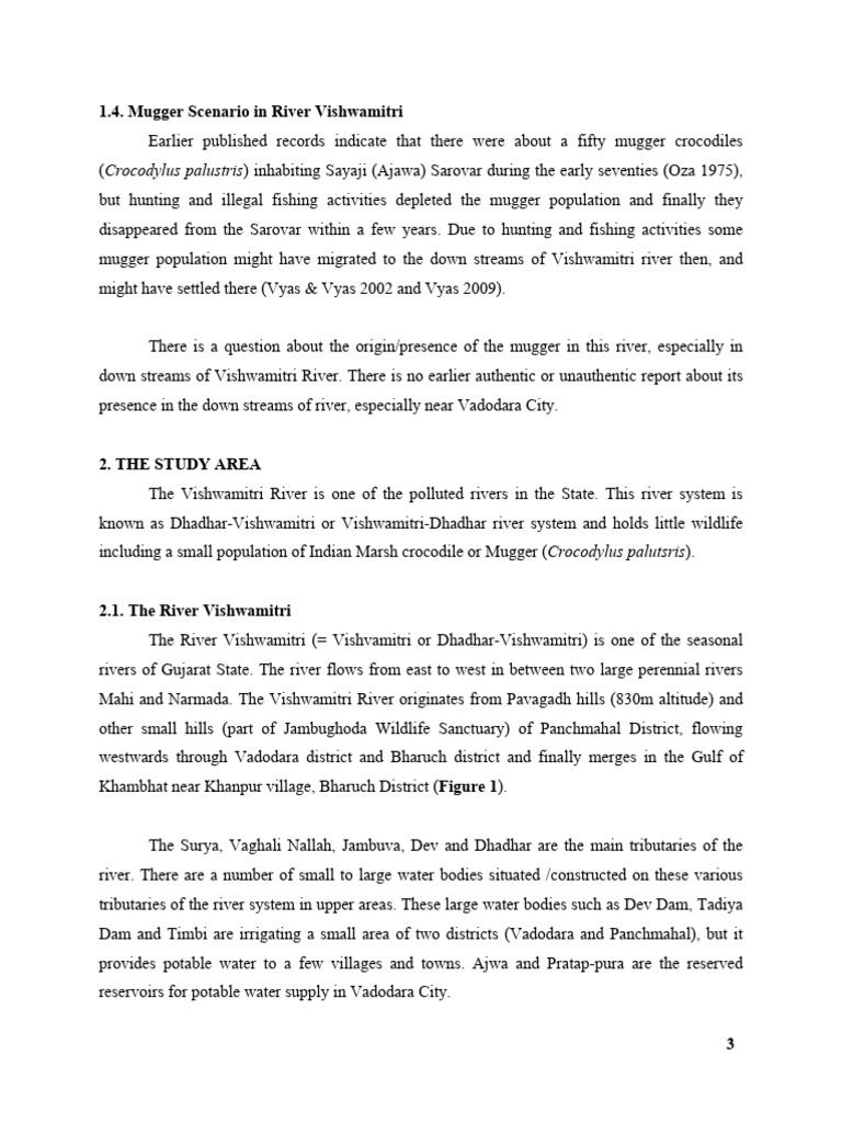 Watershed of Vishwamitri | PDF