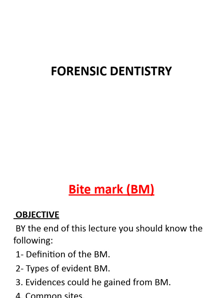 Bite Mark | PDF