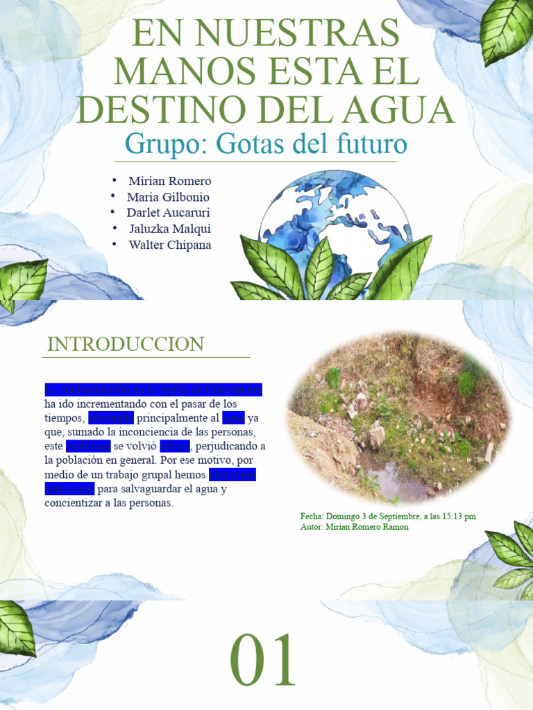 Como Se Da El Uso Del Agua | PDF