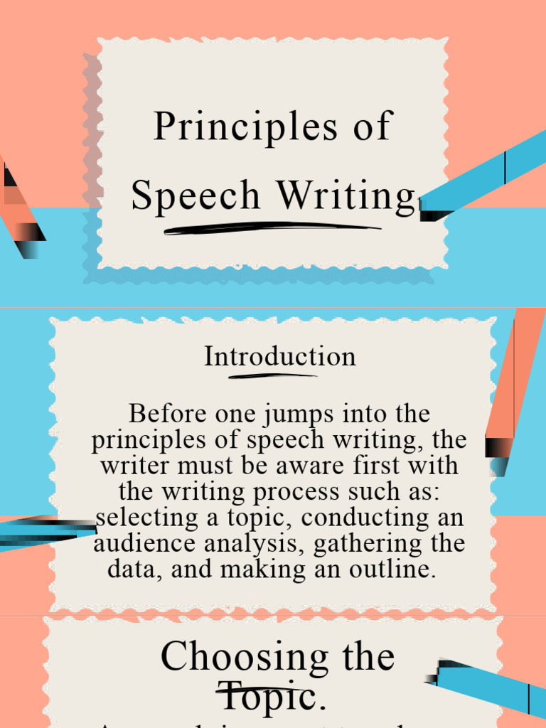 Principles of Speech Writing | PDF