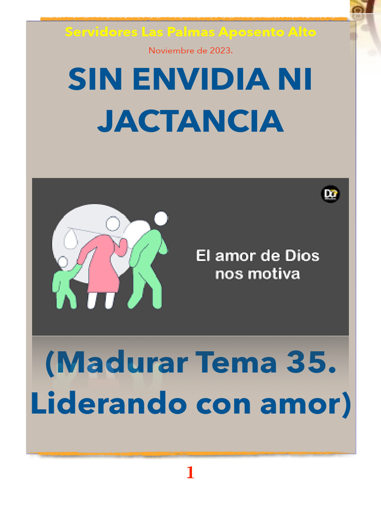 Sin Envidia Ni Jactancia | PDF