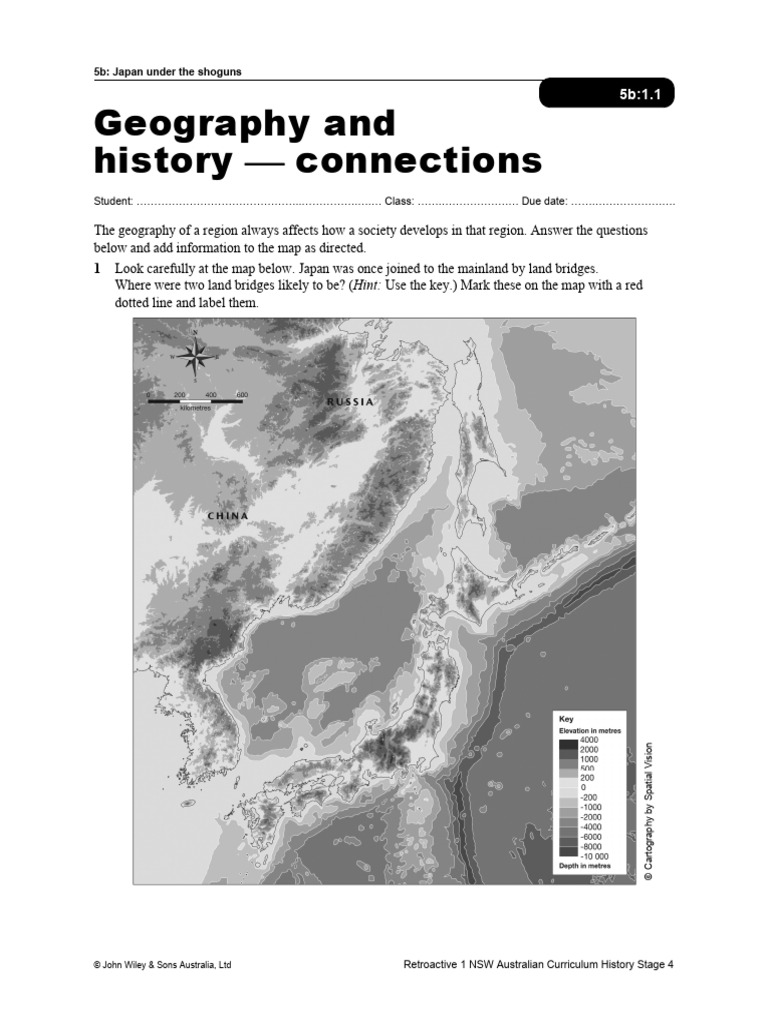 Lesson 2 - Geography and Connections Worksheet Fillable | PDF