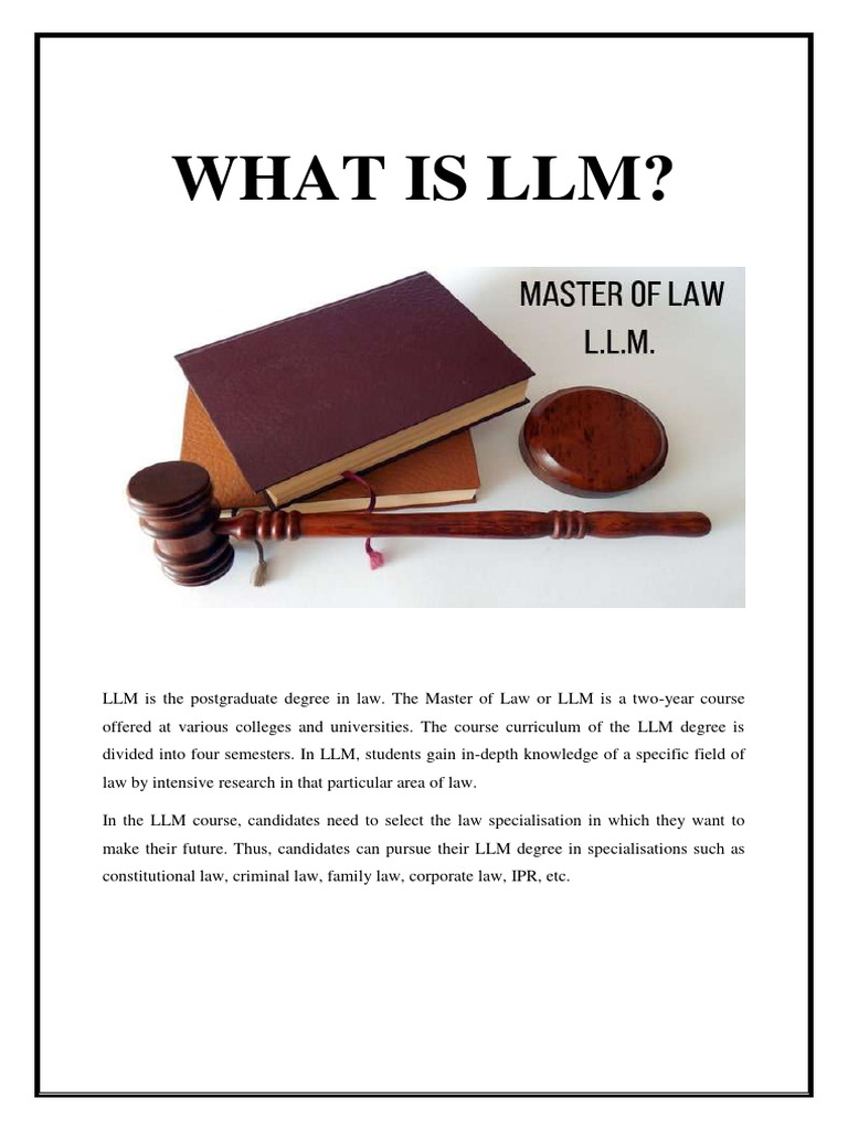 About LLM | PDF | Lawyer | Notary Public