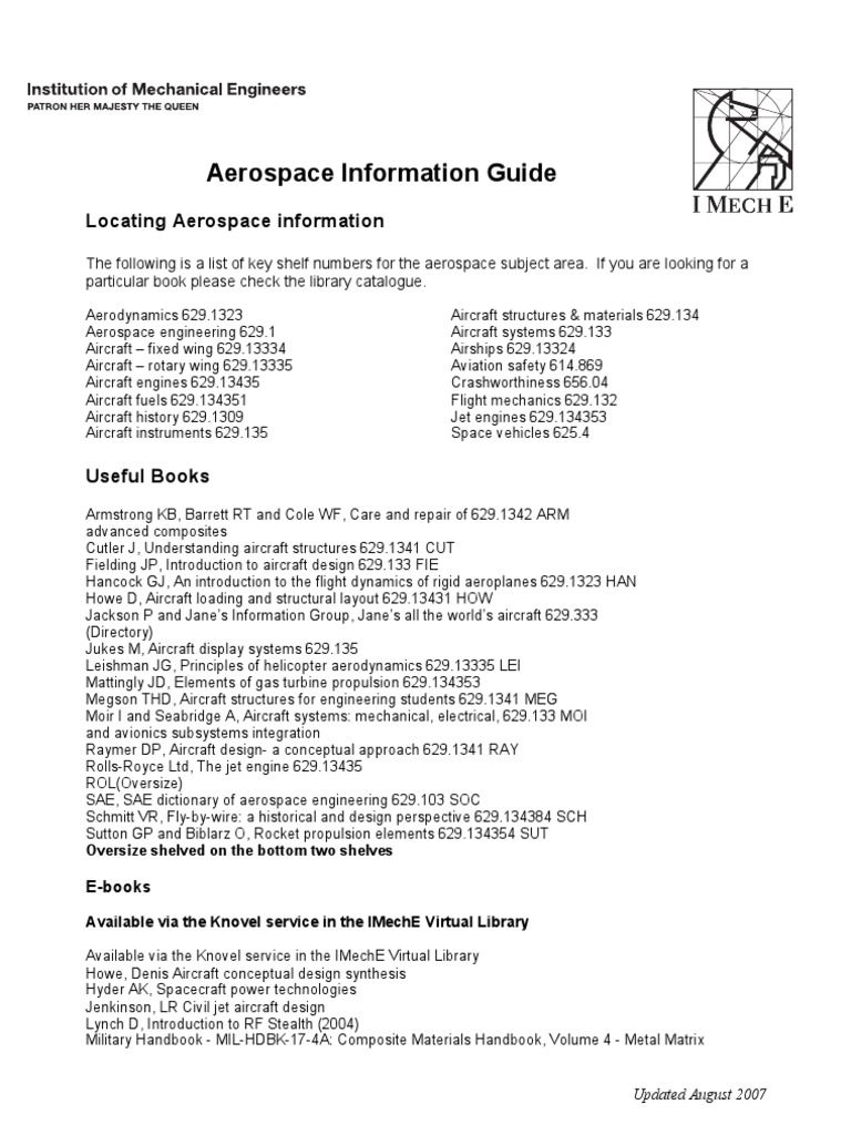 Aerospace Information Guide | PDF